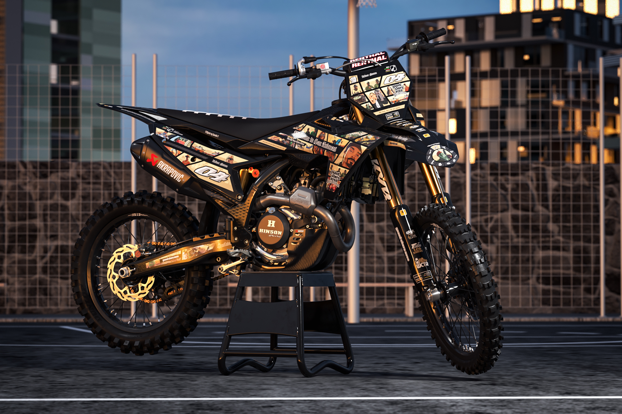 SAN ANDREAS graphics kit for KTM's - ptdgraphics