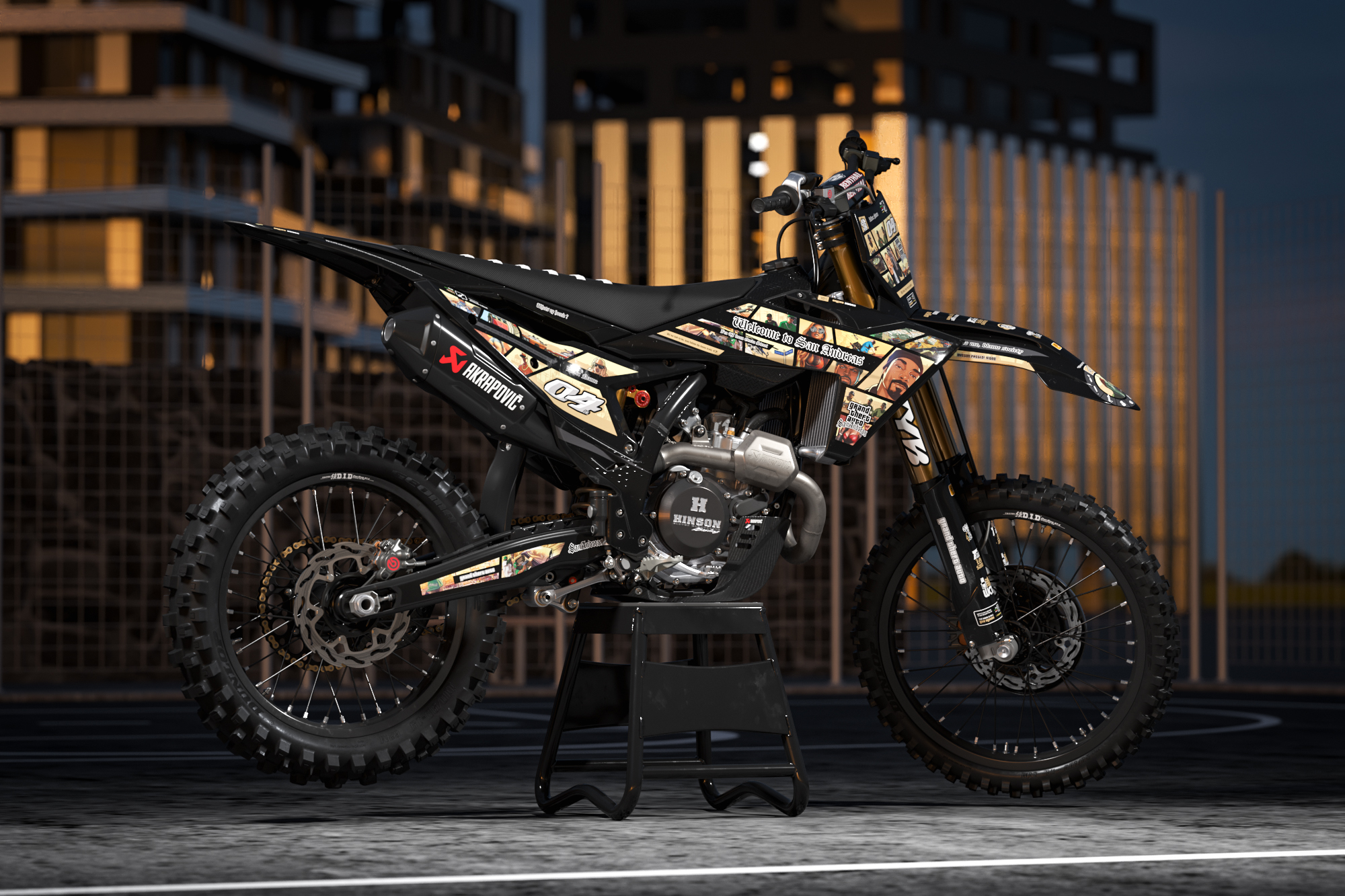 SAN ANDREAS graphics kit for KTM's - ptdgraphics